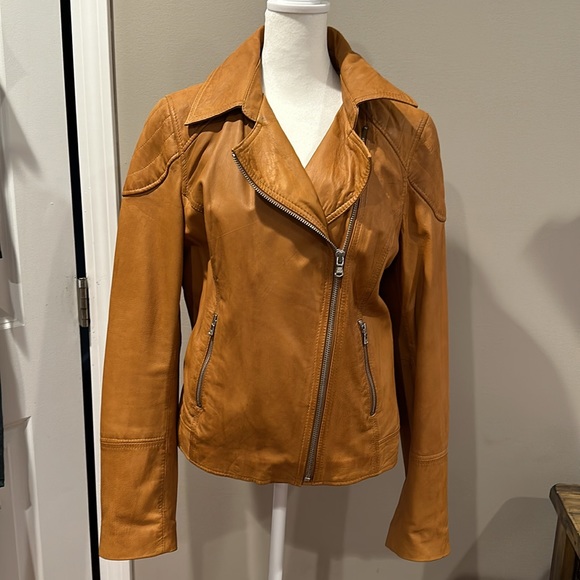 Black Rivet | Jackets & Coats | Wilsons Black Rivet Genuine Leather ...